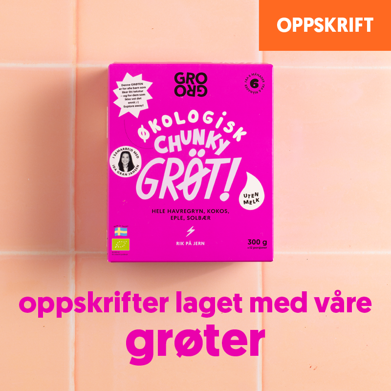 Oppskrifter laget med våre grøter – GroGro & Møtsch